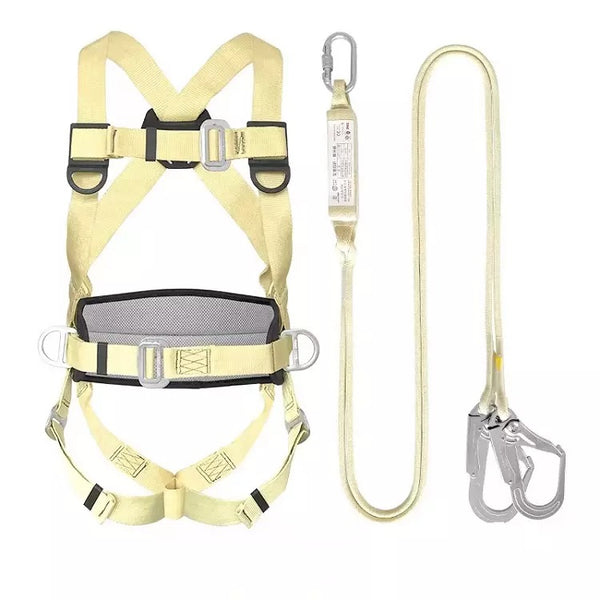 5 Point Aramid Fiber Full Body Fall Protection Safety Harness ...